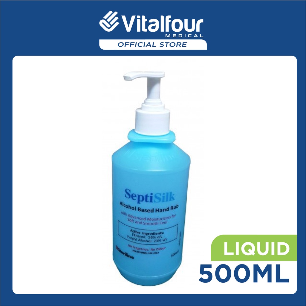 Steriline Hospital Grade Septi-Sol Hand Sanitizer Water-Based (500ml ...