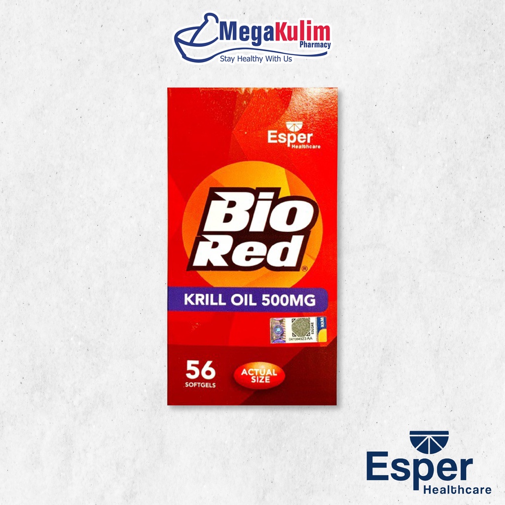 BioRed Krill Oil 500mg 56 Softgels | Shopee Malaysia