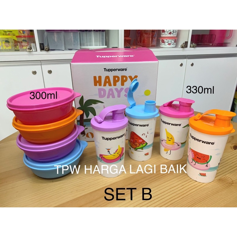 Tupperware Happy Day Set For Kids, Suitable for Gift | Shopee Malaysia