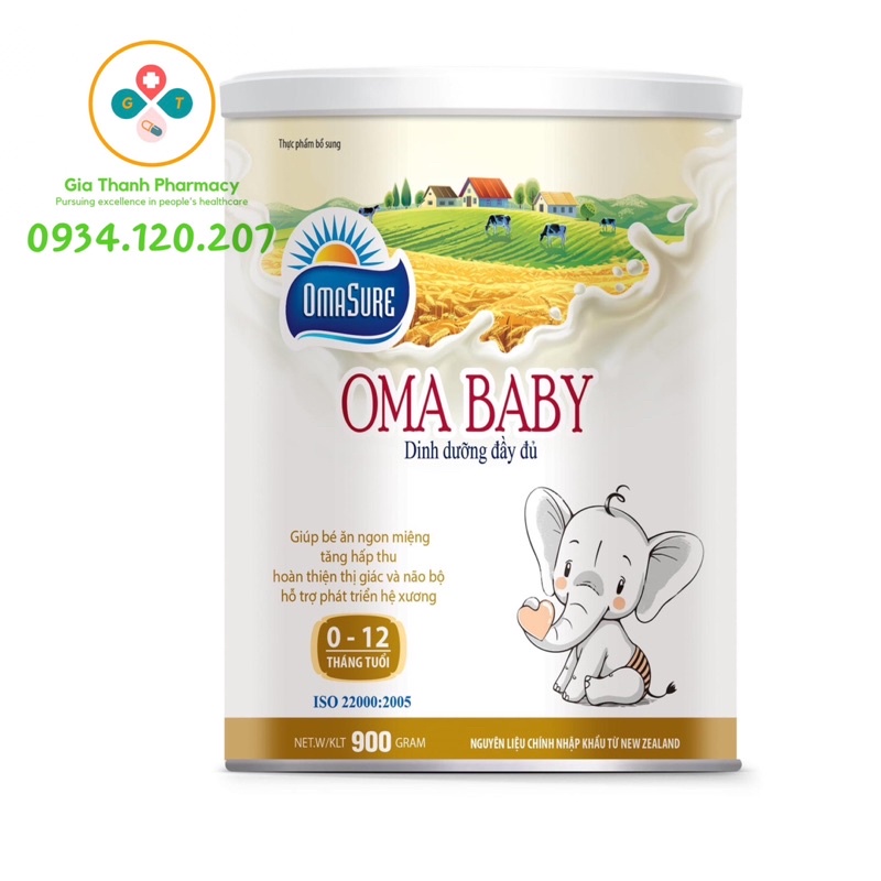 Omasure OMA BABY Milk 900g - Complete nutrition for babies from 0 to 12 ...
