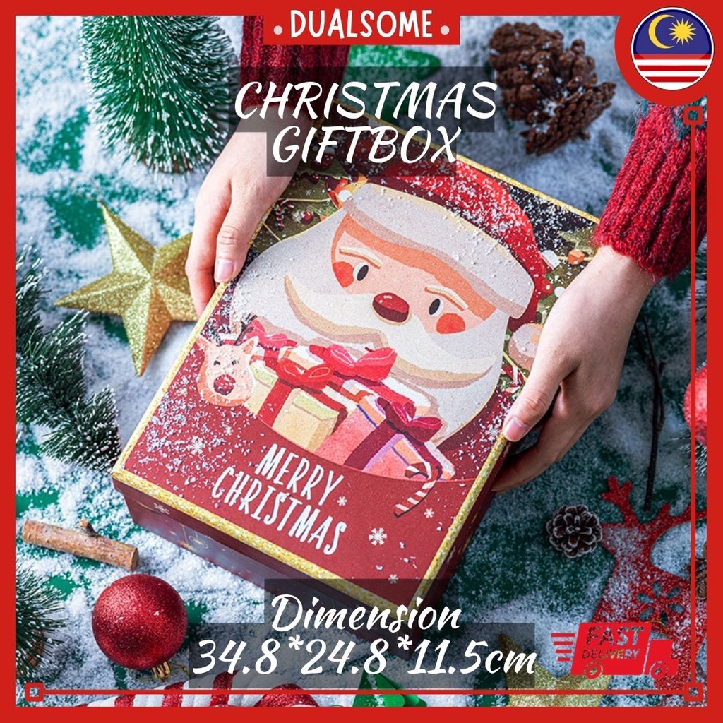 Merry Christmas Big Gift Box Gift Exchange Large Size Box Gift for her ...