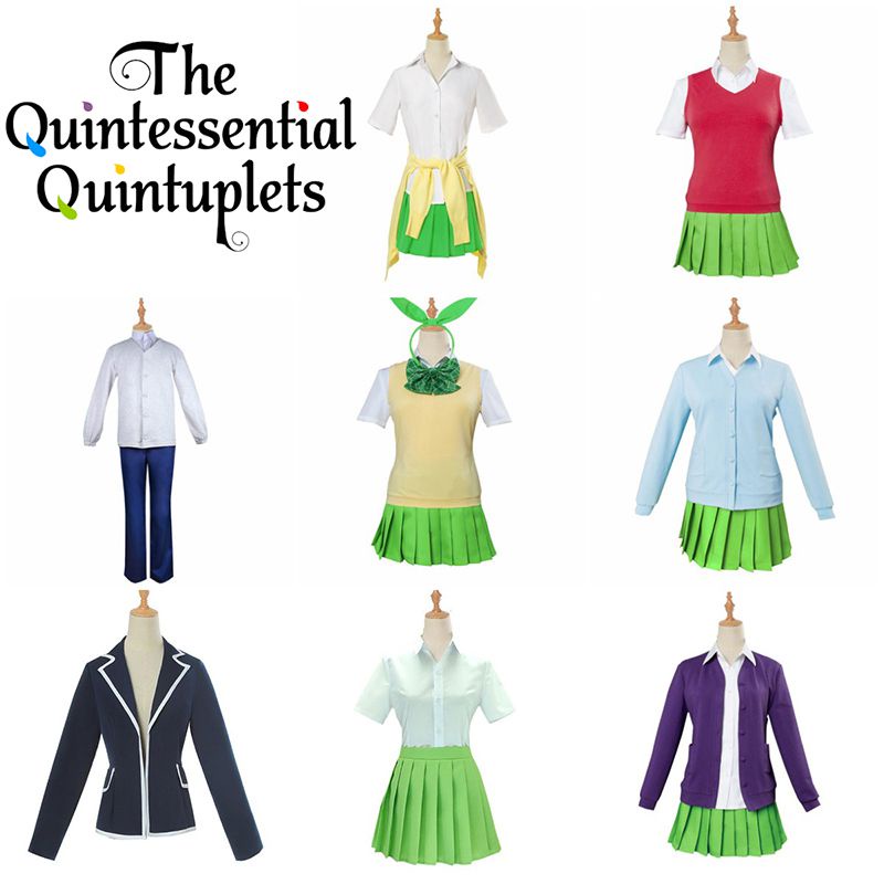 Quintuplets Quintessential The Cosplay Sizes Xs-xxxl Costumes | Shopee ...