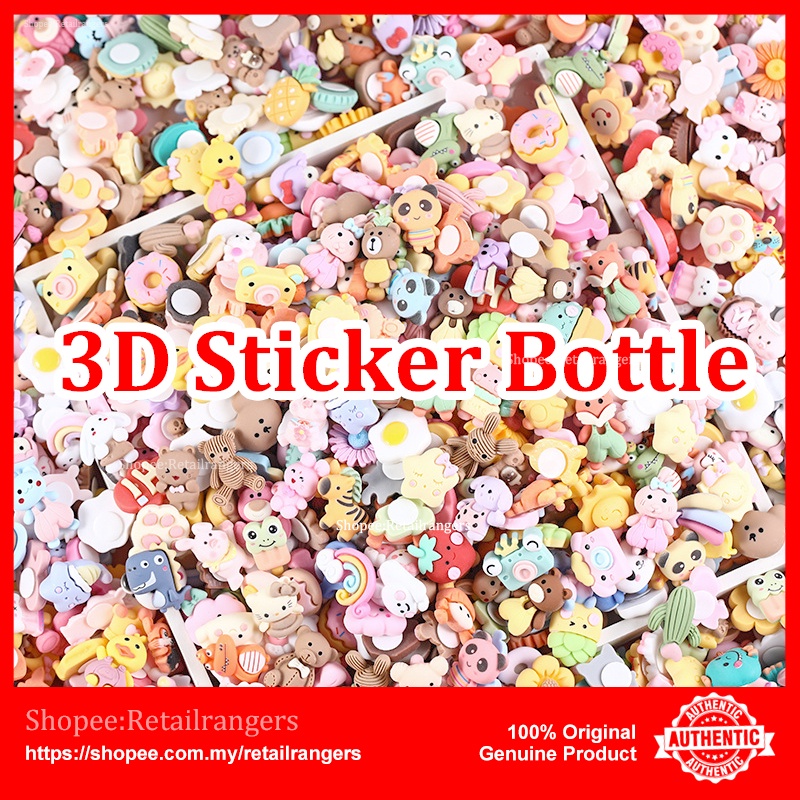 3D Sticker 【Random】Waterproof Bottle DIY Craft Sticker Cute Cartoon ...