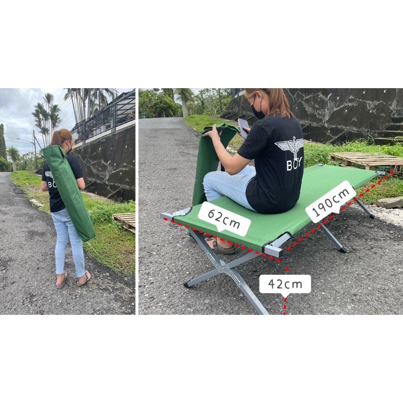 FOLDING CAMPING BED PICNIC | Shopee Malaysia