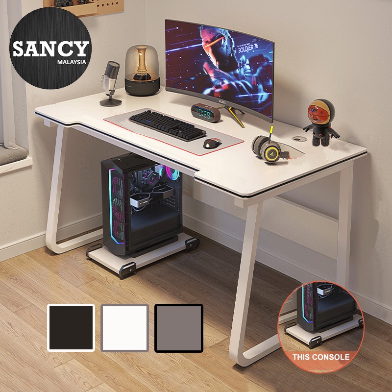 SANCY 100CM Computer Desktop Table Student Gamer Live Streamer Gaming ...