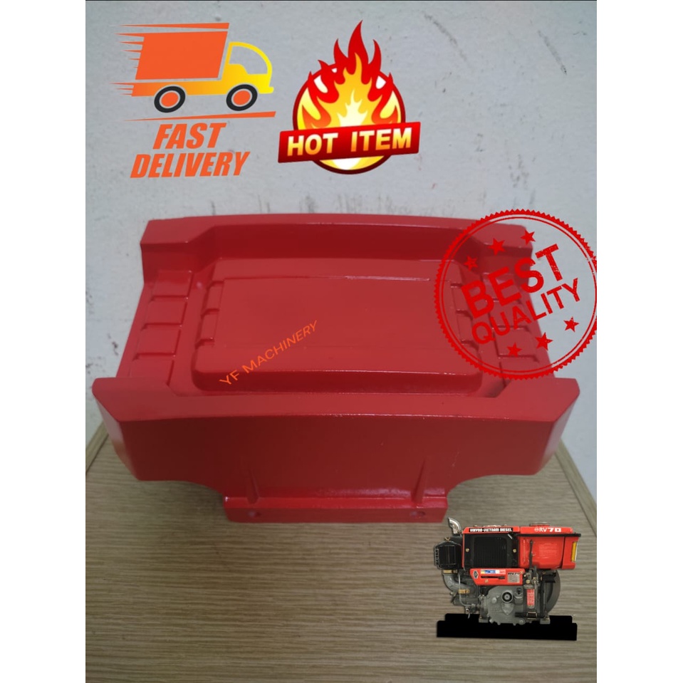 READY STOCK VIKYNO KUBOTA RV70/RK70 FUEL TANK SUPPORT RED (HIGHT ...