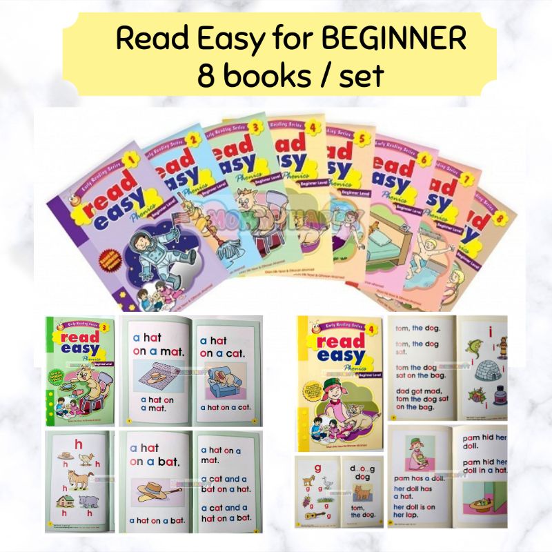Membaca English Read Easy Phonics Beginners Level 8 books | Shopee Malaysia