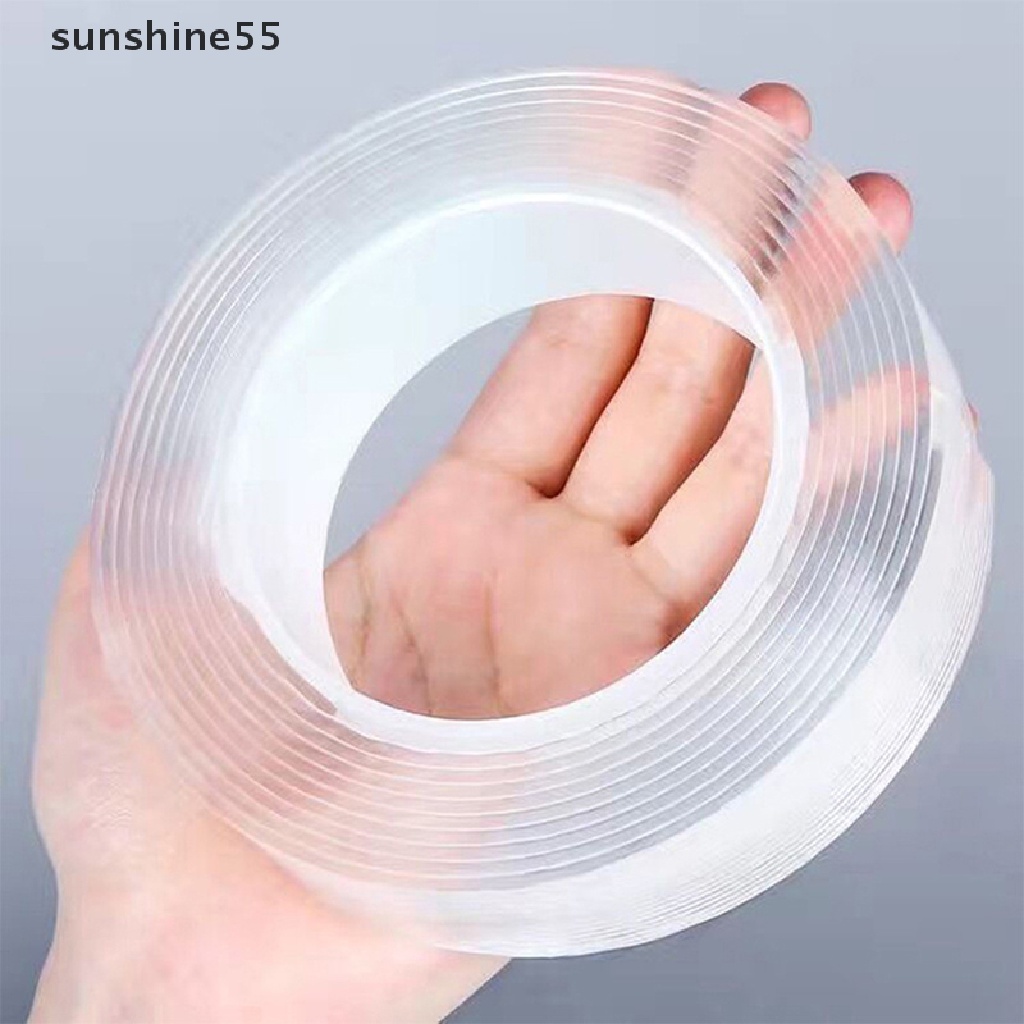 Sun 1/2/3/5M Nano Double Sided Tape Transparent Reusable Waterproof Adhesive Tapes Shine ...