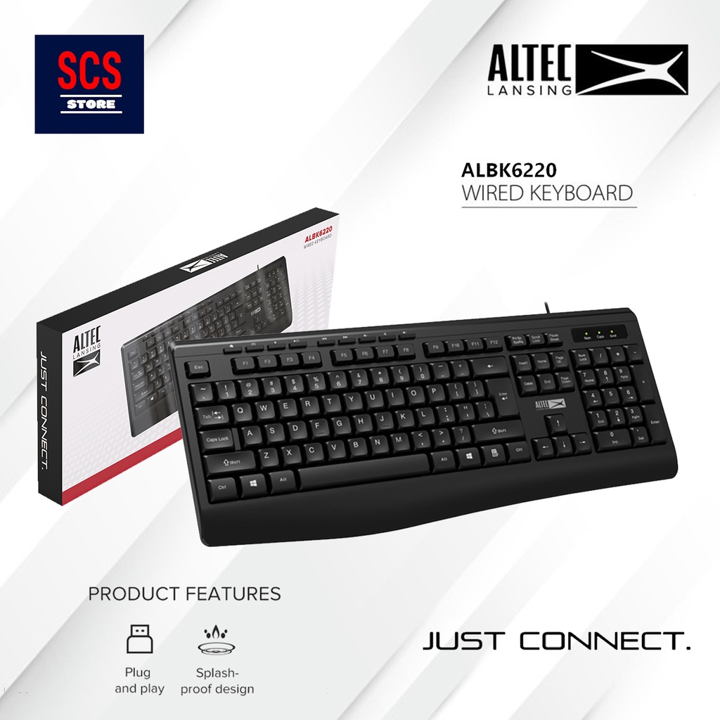 ALTEC LANSING WIRED KEYBOARD ALBK6220 | Shopee Malaysia