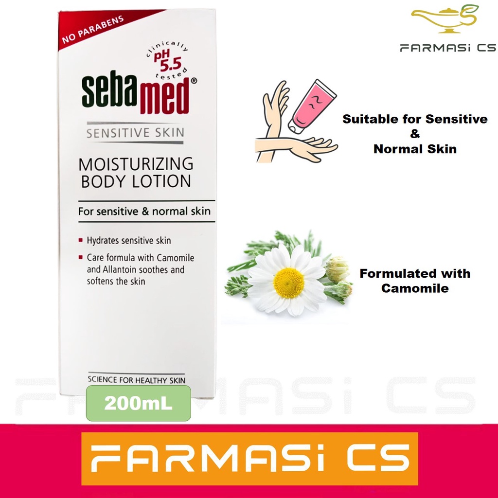 SEBAMED Moisturizing Body Lotion 200ml EXP:05/2026 [ Lotion for Dry and ...