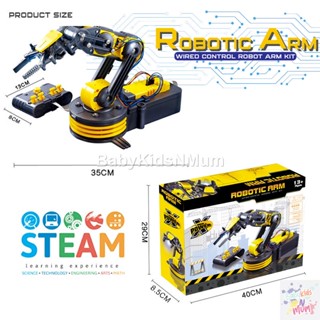 DIY Robotic Arm Robot Wired Control Robot Arm Kit Early Education Steam ...