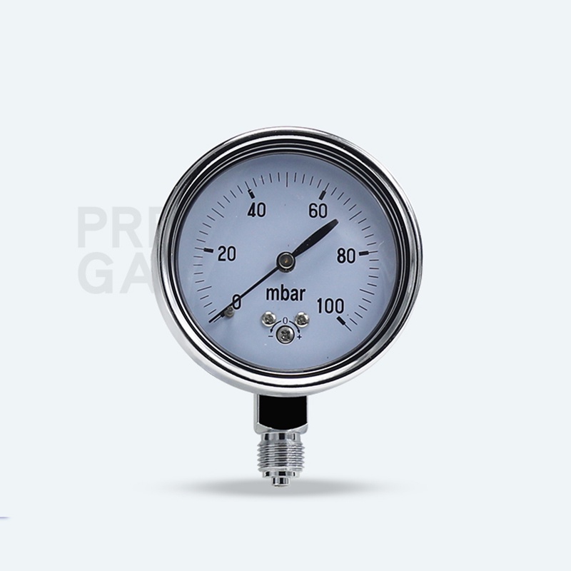 mbar gauge 50mbar 60mbar 100mbar gas pressure gauge mbar pressure meter ...