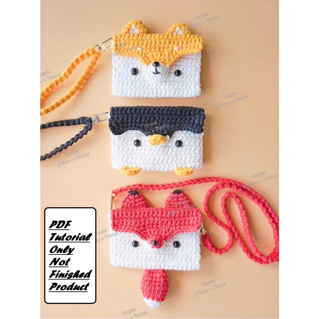 [EPattern] Amigurumi Crochet Tutorial- Cute Animal Coin Purse Mini Bag ...