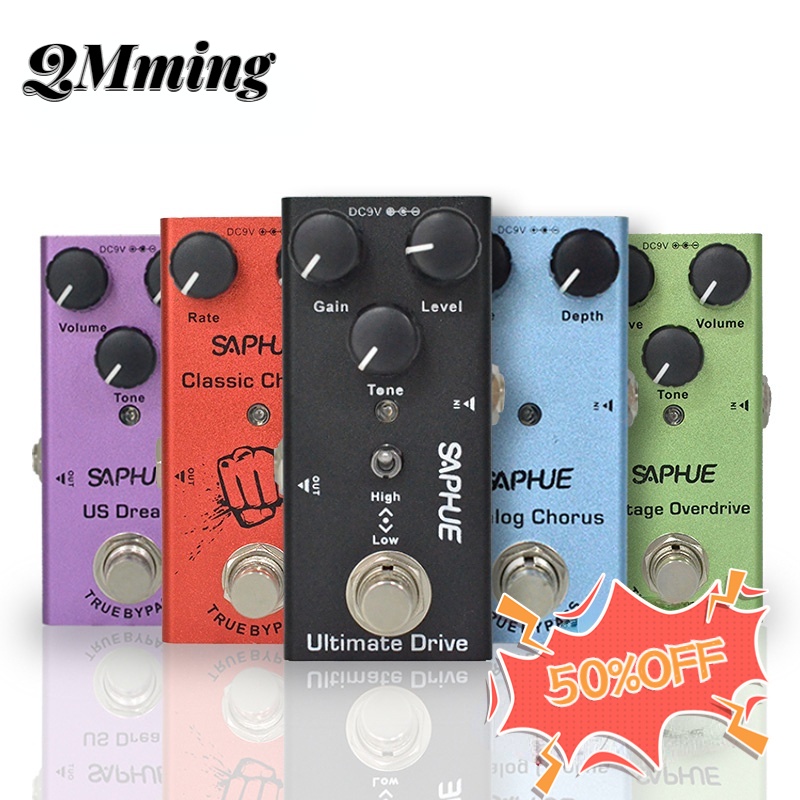 SAPHUE Electric Guitar Pedal Vintage Overdrive/Distortion Crunch ...