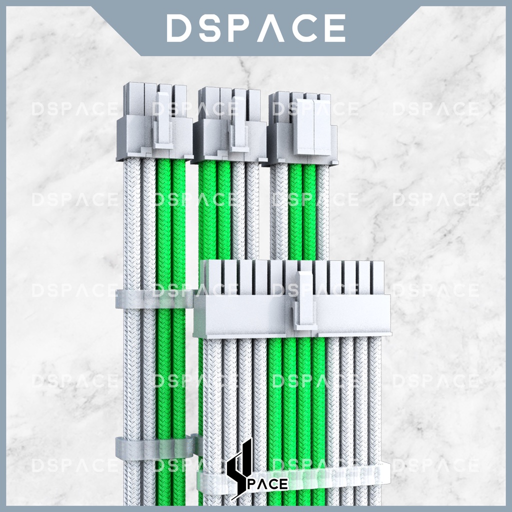 DSPACE MESH-X PSU Neon Green Premium Sleeve Braided Extension Custom ...