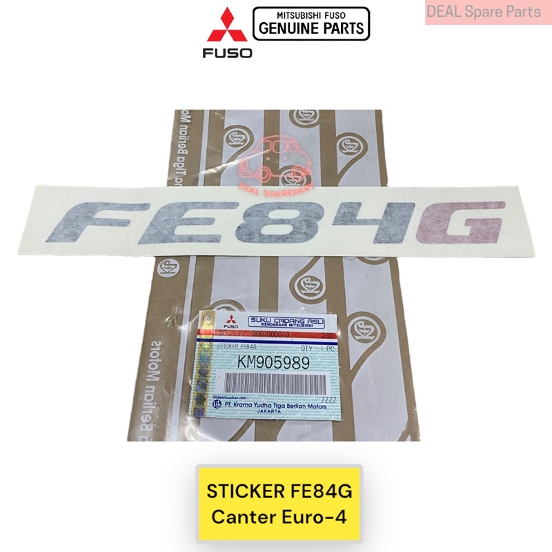 Sticker Label FE84G Original Mitsubishi Canter Euro 4km905989 | Shopee ...