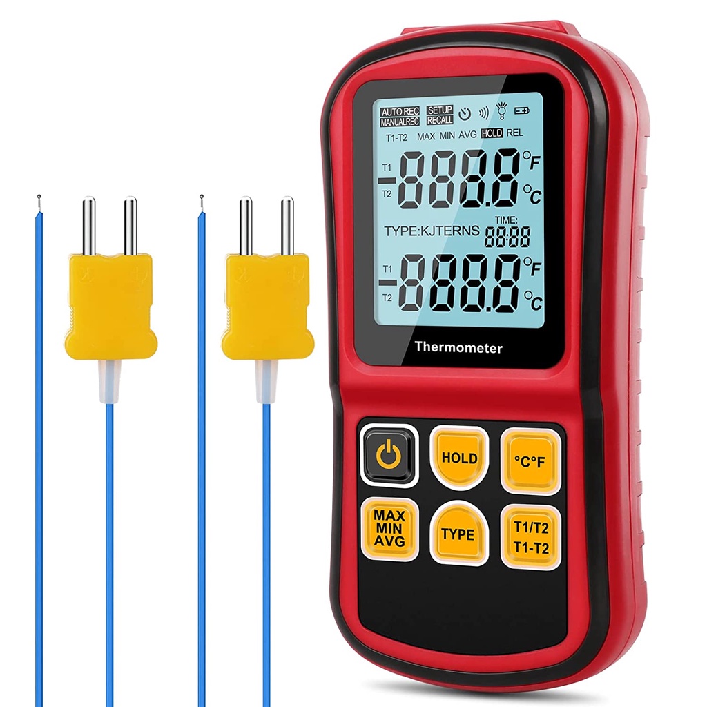 Digital Thermometer Dual Channel Thermometer Temperature Thermometer ...