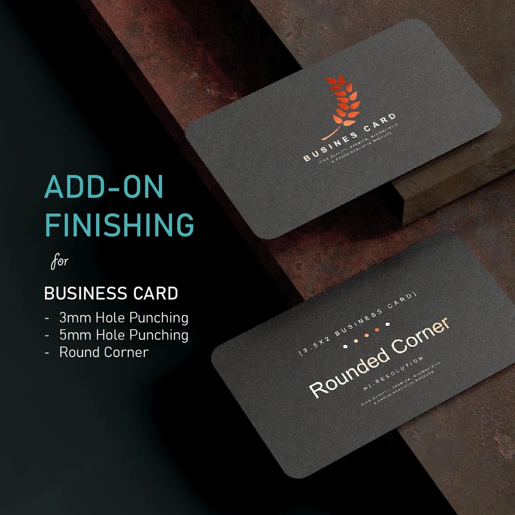 ADD-ON FINISHING & MATERIAL UPGRADE - Business Card / Name Card / Kad ...