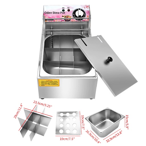 Malaysia Kitchen Oden Machine Commercial Stall Electric Heating 9 Grid ...