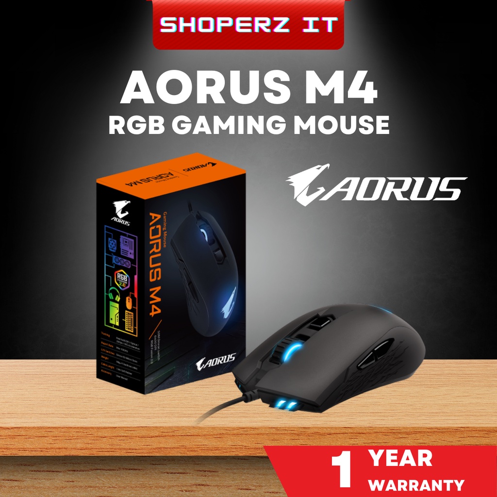 AORUS GIGABYTE M4 RGB OPTICAL GAMING MOUSE | Shopee Malaysia
