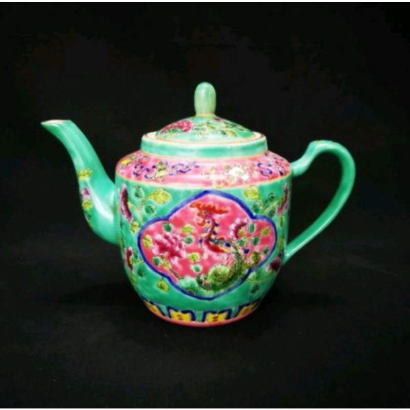 Peranakan Nonya Nyonya Teapot Assorted Colors 土生华人瓷器巴巴娘惹陶瓷 | Shopee ...