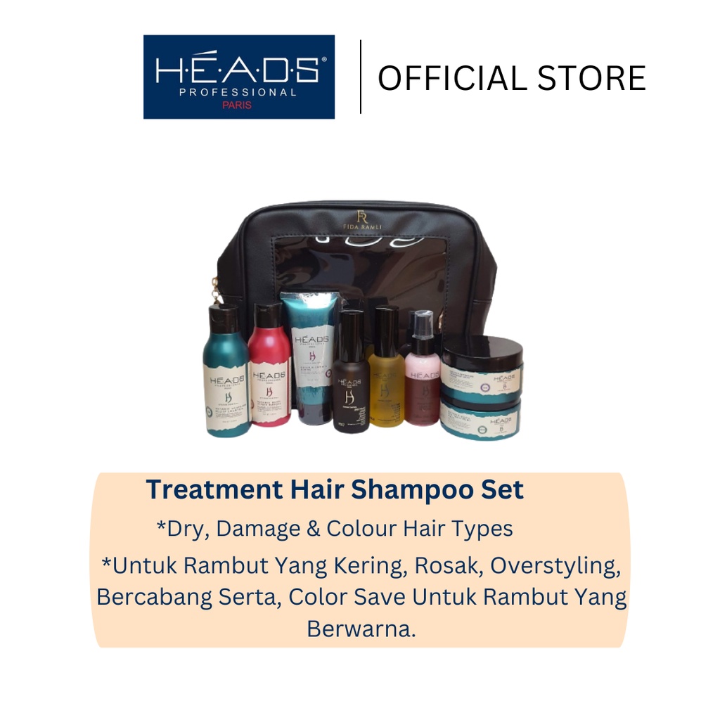 HEADS Botamix Miniature Shampoo Travel Set for Hair Loss Dandruff Oily ...