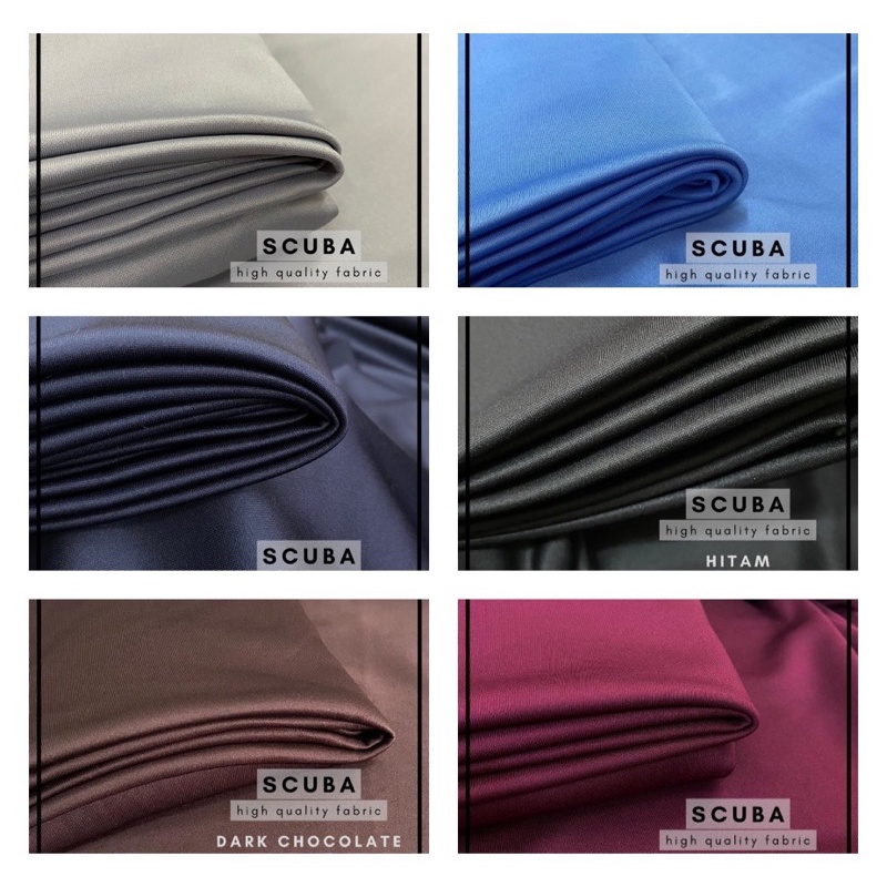 KAIN SCUBA QUALITY KOREA | Shopee Malaysia