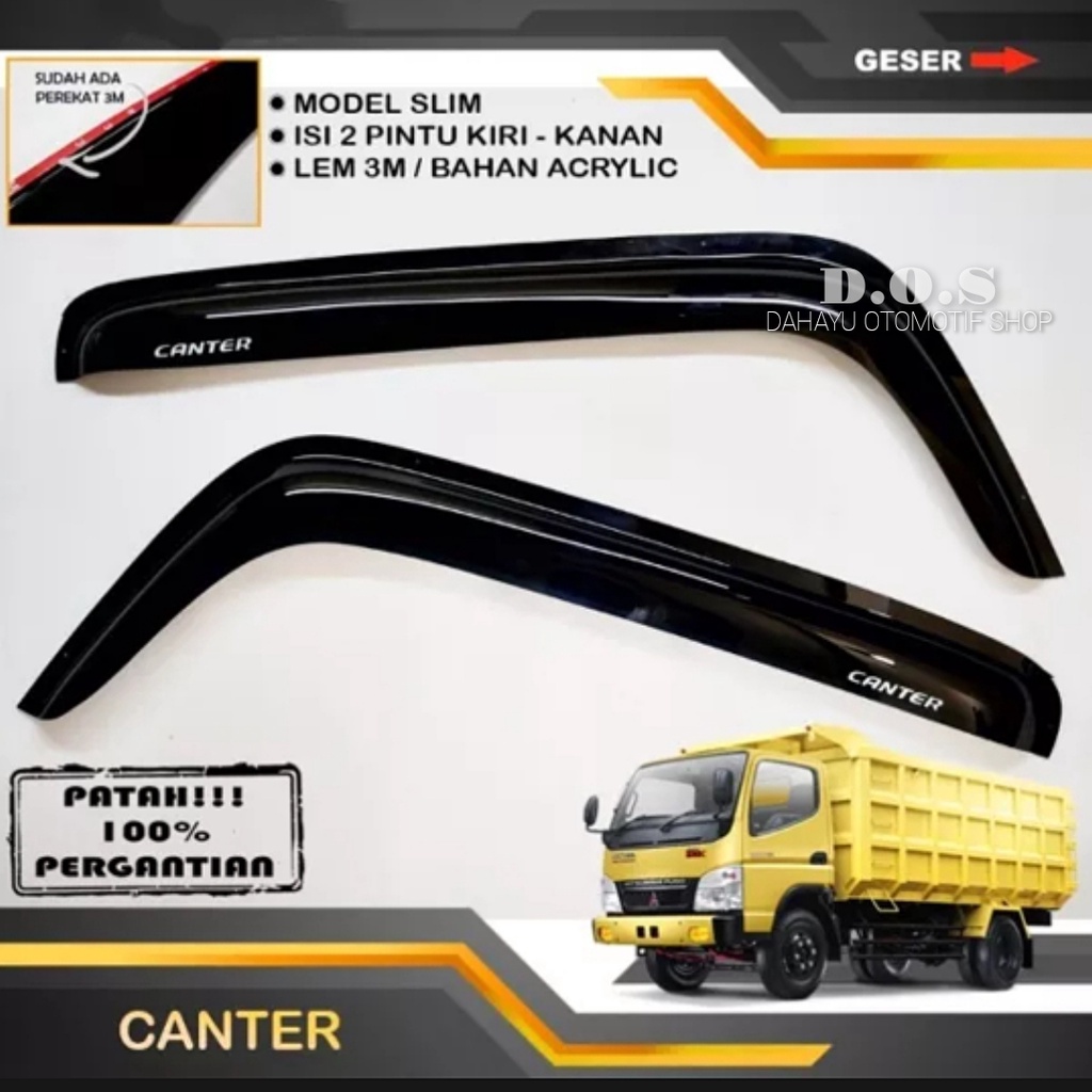 Mitsubishi CANTER 2-door Car Door Gutter SLIM HIGH QUALITY Model ...