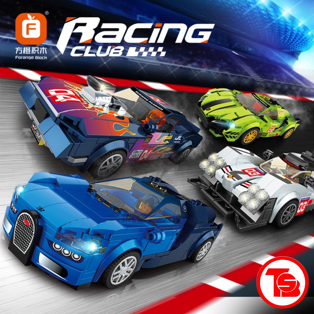 Forange Block Sports Car Building Blocks Brick Toys Kids Bugatti Veyron ...