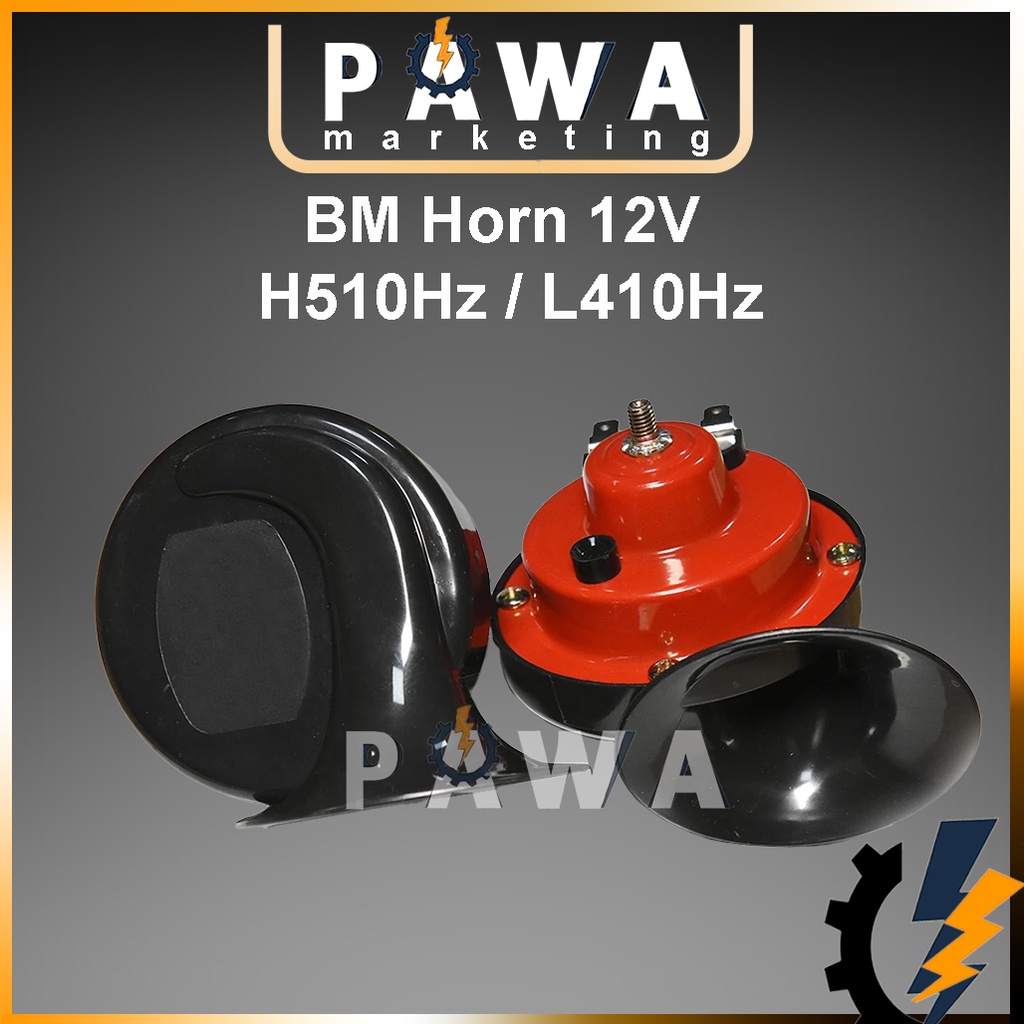 Pawa Votec 1Pair BM Horn 12V Super Loud Car Vehicle, Motorcycle ...