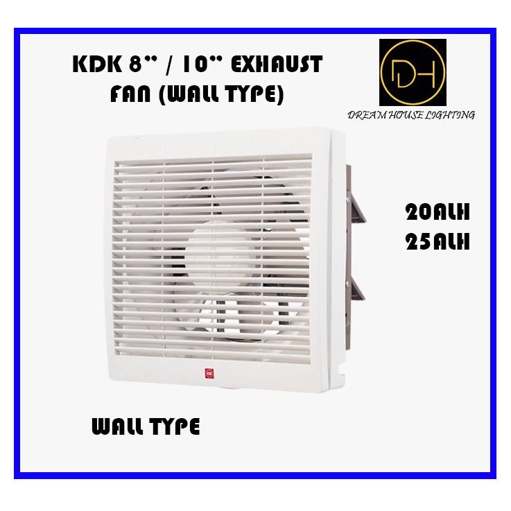 KDK 20AQM/25AQM/30AQM/20CQT/25TGQ/ 20ALH/25ALH EXHAUST FAN (WALL ...
