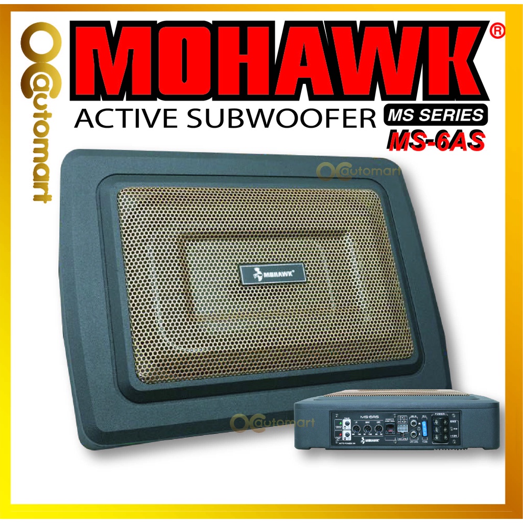 Mohawk Ms Series MS-6AS Bass Pro 6x9" Active Subwoofer | Shopee Malaysia