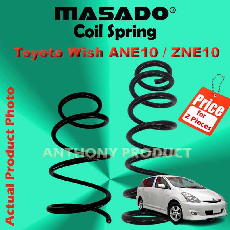 MASADO Toyota Wish ANE10 ZNE10 Front and Rear Coil Spring (2 Pieces ...