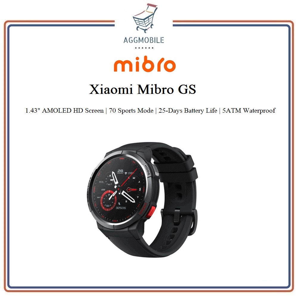 Xiaomi Mibro GS Smartwatch GPS 1.43" AMOLED Display 24 Days Battery 70 Sport | Official Mibro ...
