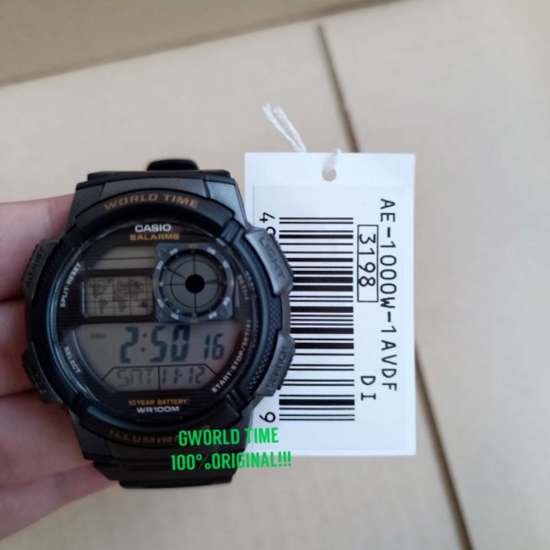 CASIO DIGITAL AE-1000W-1A/AE-1000W-1AVDF/AE-1000W/AE1000W | Shopee Malaysia