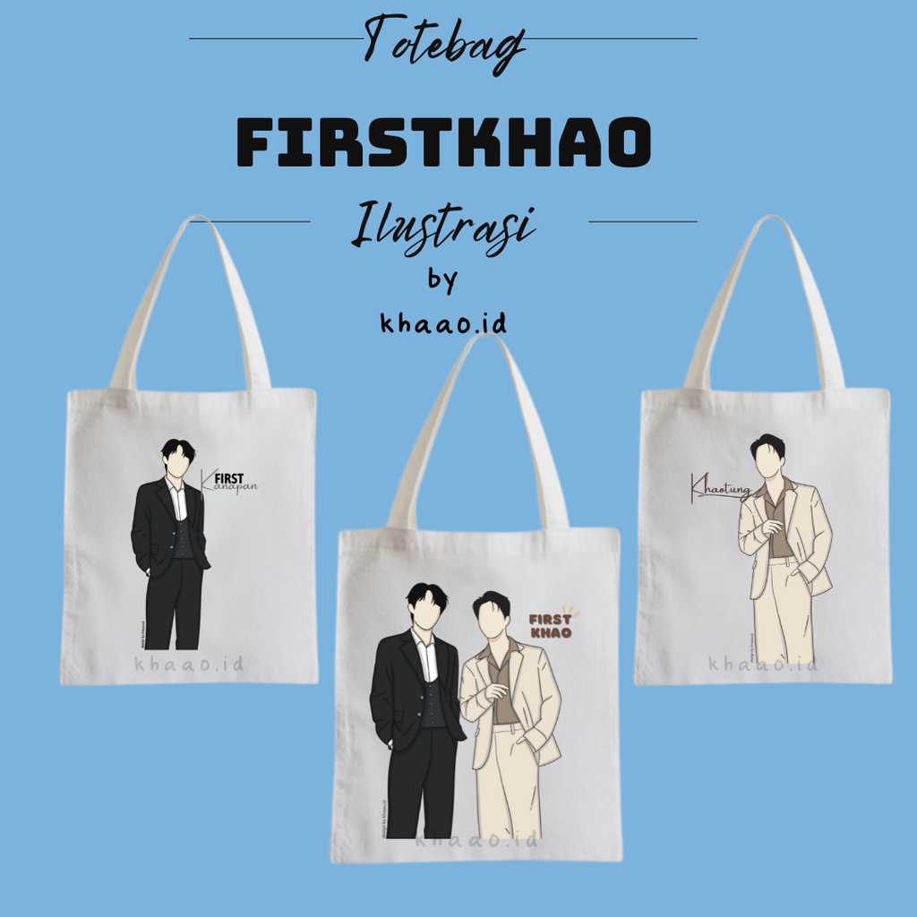Totebag Tote bag Thai Actor First Khaotung FirstKhao First Kanaphan Khaotung thailand Actor ...