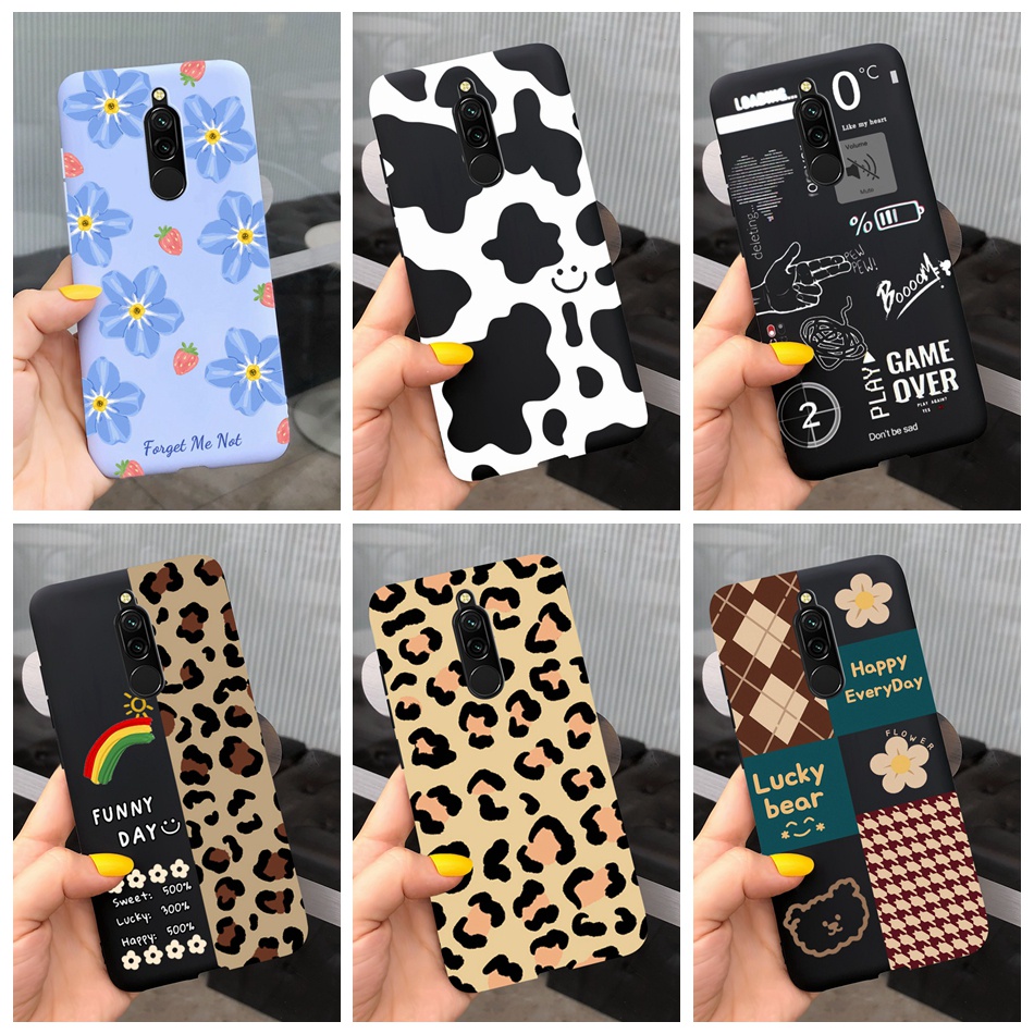 Xiaomi Redmi 8 8A Pro Lovely Printing Case Redmi8 8 A Candy Color Soft ...