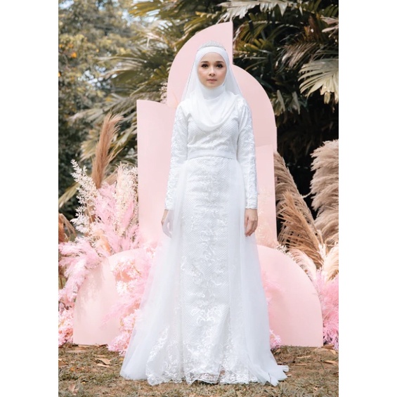 (PRELOVED) MINIMALACE NORAH DRESS [XS] **FREE VEIL AND CROWN** | Shopee ...