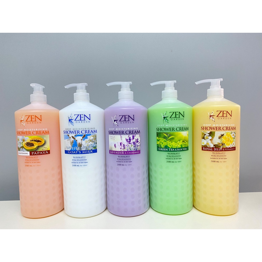 ZEN GARDEN SHOWER CREAM (2100ML) DEEP MOISTURISING BATH( Sabun Mandian ...