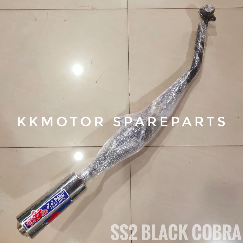 YYPANG EXHAUST PIPE YAMAHA Y110SS2 SS-2 BLACK COBRA EKZOS PIPE | Shopee ...