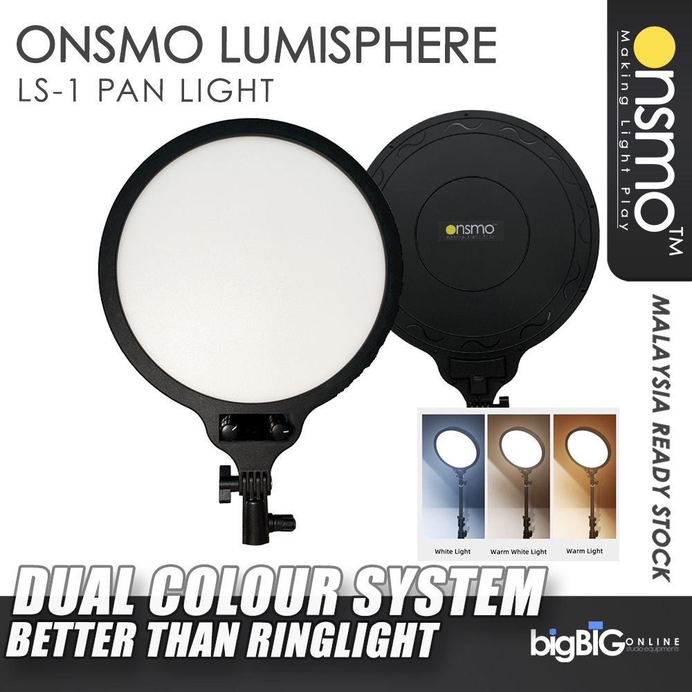 Onsmo LumiSphere LS-1 Pan Light LED Dual Colour System 3200k to 5600k ...