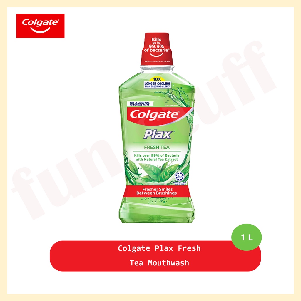 COLGATE Plax Fresh Tea Mouthwash (1000ml/1L) | Shopee Malaysia