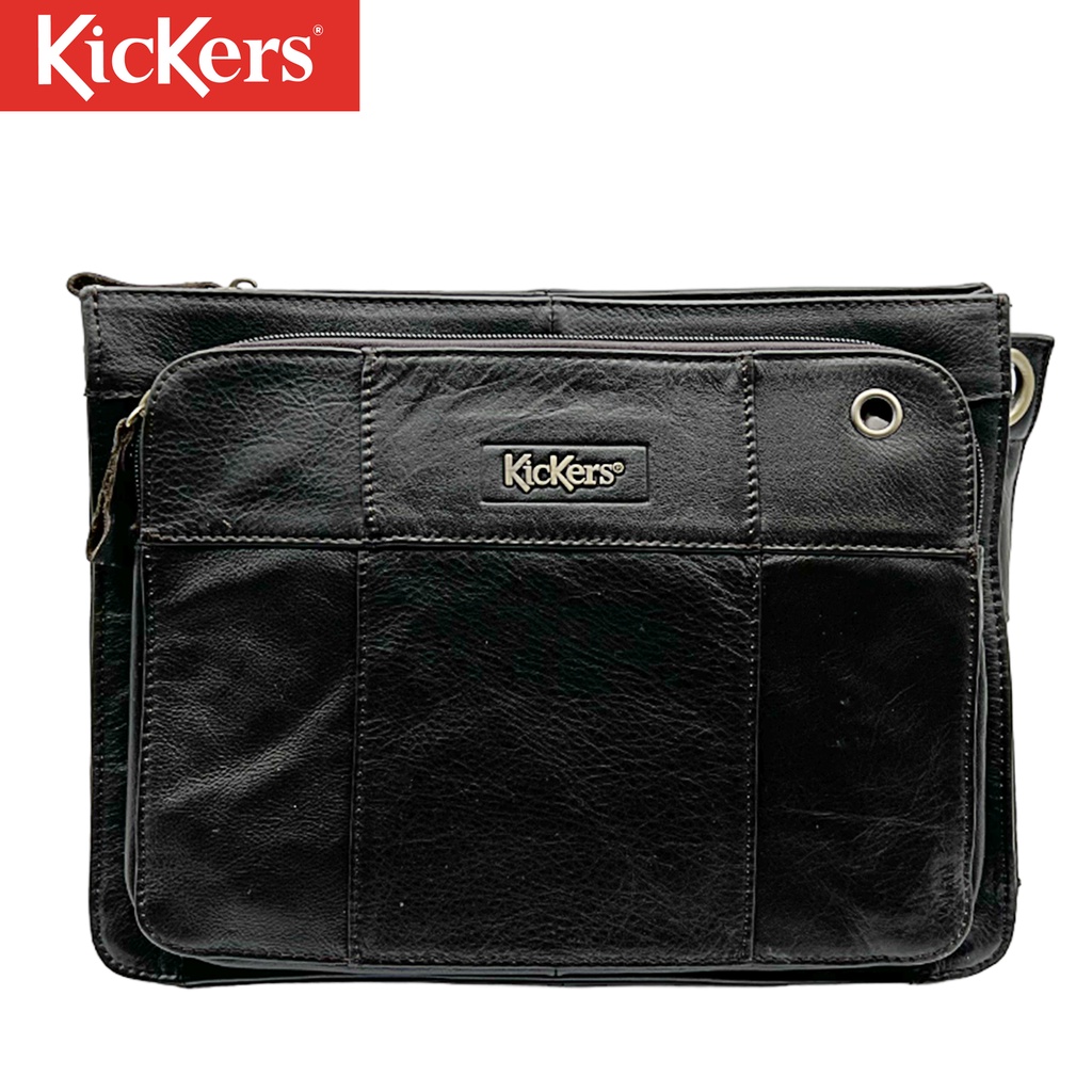 Kickers Genuine Leather Crossbody Messenger Bag #KIC-S-78395 | Shopee ...