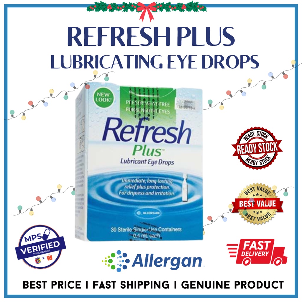 [PROMO] Refresh Plus Lubricant Eye Drops (30 x 0.4ml) EXP 09/26 ...