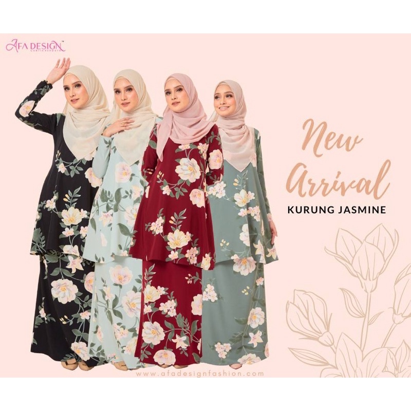 Kurung Jasmine Bunga (JS) | Shopee Malaysia