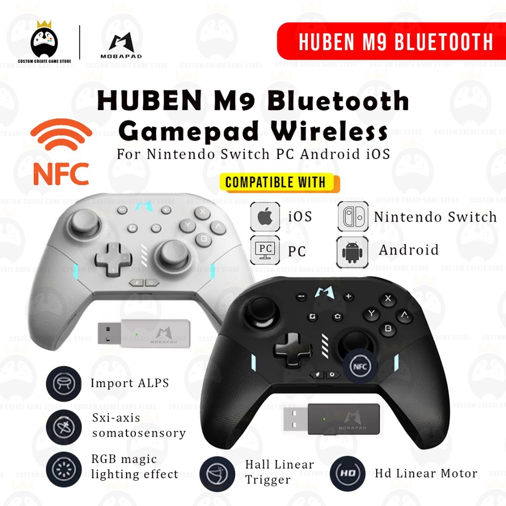 MOBAPAD HUBEN M9 Bluetooth Gamepad Wireless Game Controller For ...