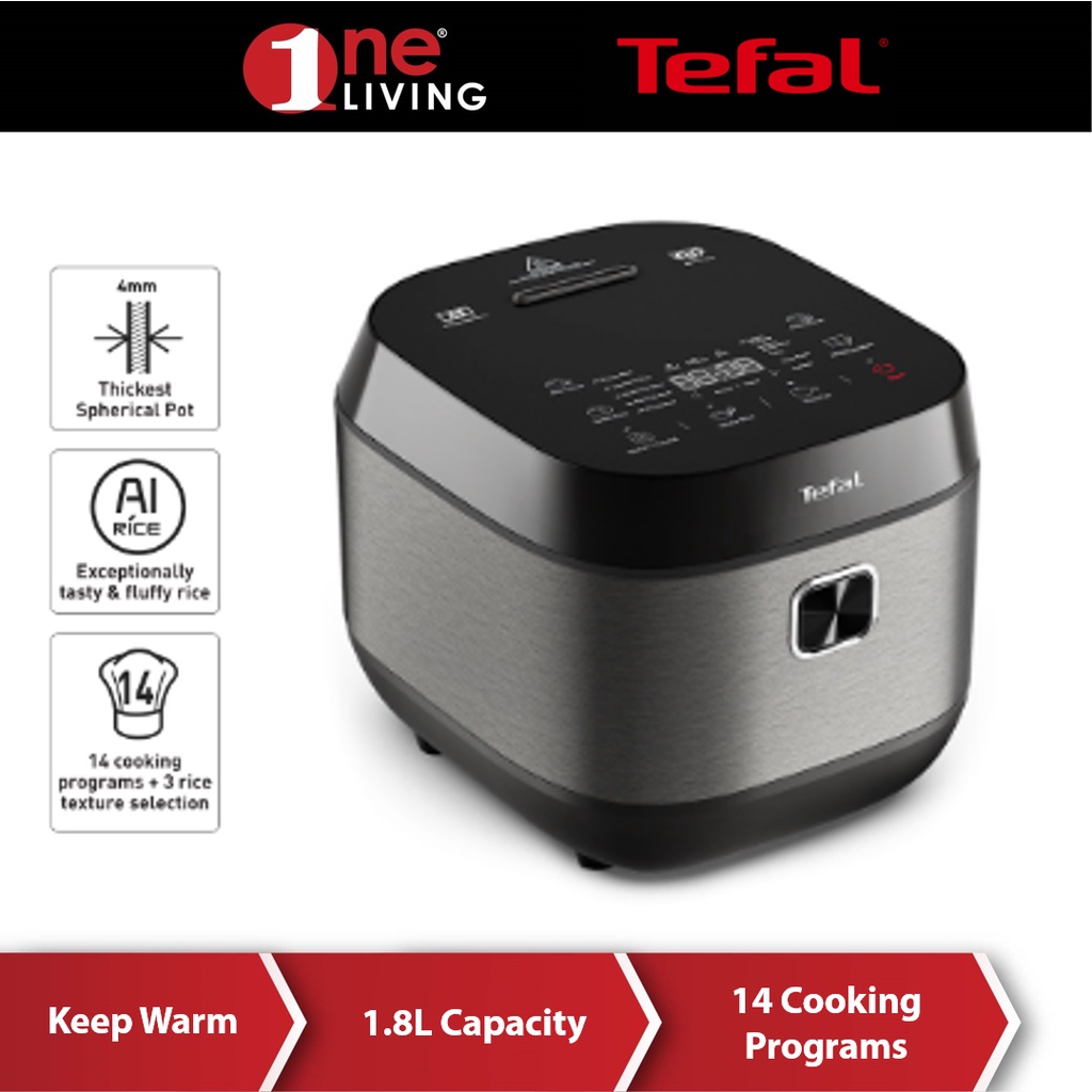 Tefal Delirice Plus Rice Cooker 1.8L (10 Cups) RK776B | Shopee Malaysia