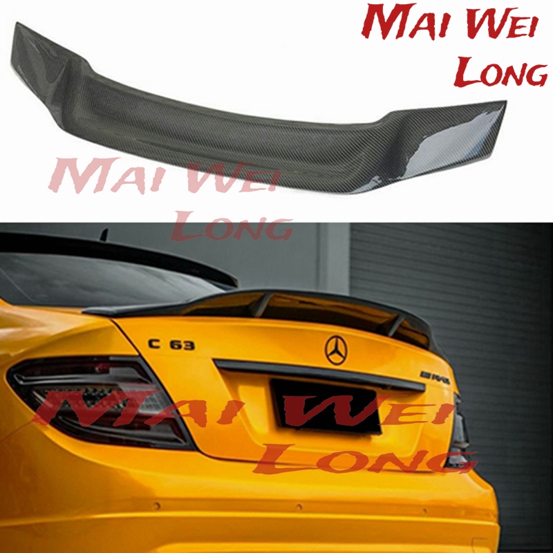 Mercedes W204 Renntech Style Spoiler Carbon Fiber R Style Spoiler For ...