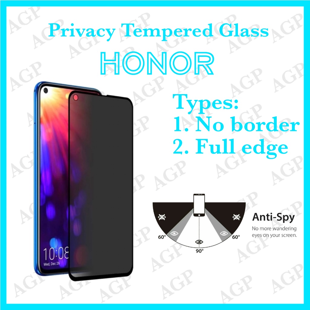 HONOR Privacy Tempered Glass for Honor X6, X7, X8, X9, 50lite, 20lite ...