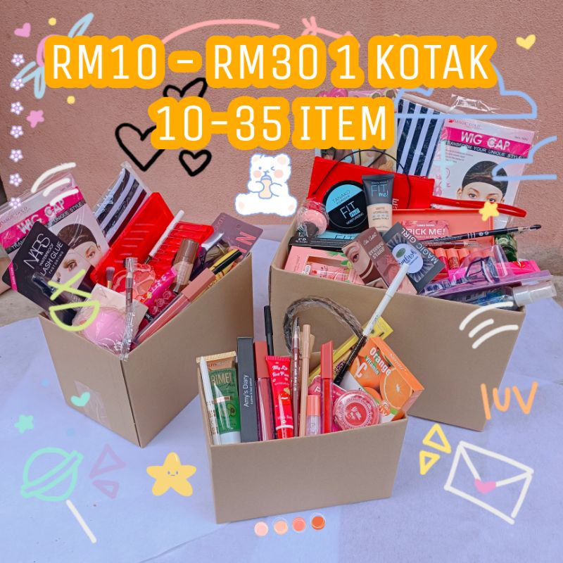 SURPRISE BOX 🎉 Random makeup set/surprise box/random item | Shopee Malaysia